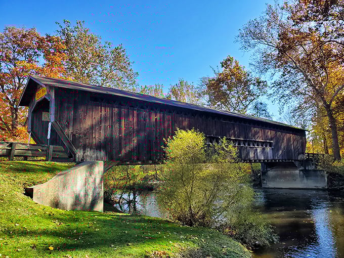 Weathered to perfection like your favorite leather jacket, this bridge wears its age with pride.