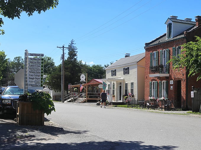 Kimmswick's tree-lined pathways lead to historic buildings that have stood the test of time – unlike my attempts at baking their famous blue owl cookies at home.