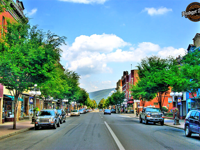 Lock Haven's historic downtown looks like it's waiting for a parade to start any minute.