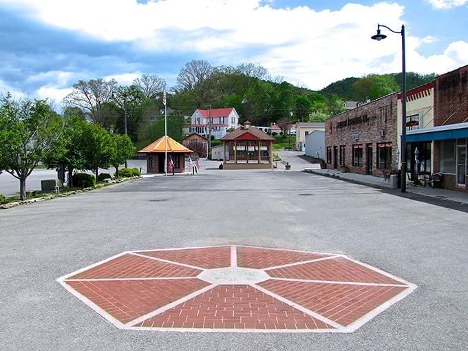 Tellico Plains' town center features this charming brick design – small details that show someone really cared about this place.