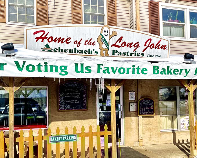 That cheerful "thank you" banner isn't just gratitude—it's a well-earned victory lap for decades of pastry perfection.Add to Conversation