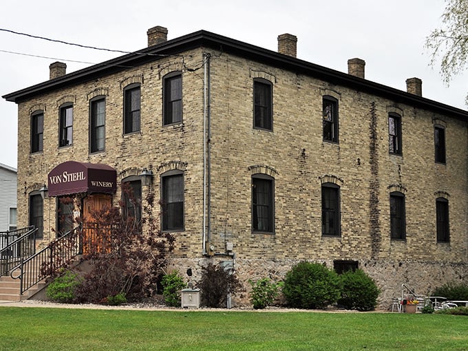 Von Stiehl Winery in Algoma, a historic beauty. Imagine the stories within these walls! It’s got an old-world charm that beckons.