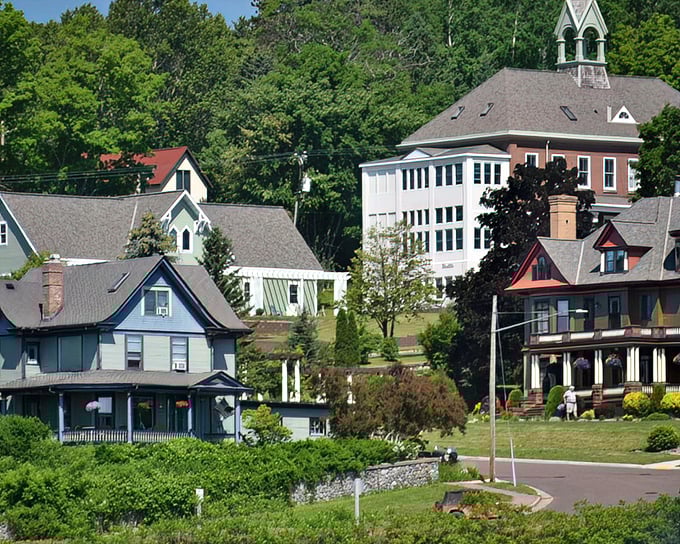 Victorian homes with water views in Bayfield – where coastal charm meets Midwest friendliness and reasonable property taxes.