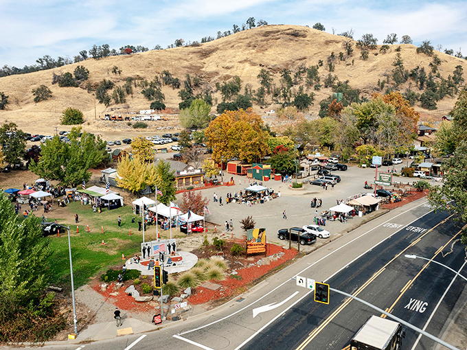 This quirky roadside attraction captures Coarsegold's playful spirit – where even a teepee becomes part of the local charm.