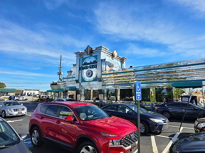 All that chrome and neon isn't just for show—Marietta Diner's flashy exterior matches its star-quality breakfast inside.