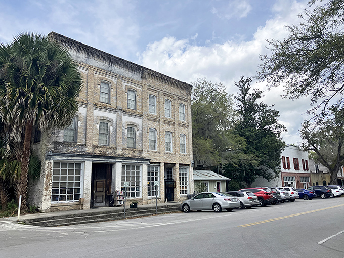 Weathered brick buildings and shady trees make Micanopy a picturesque place to wander shop and soak up Florida’s timeless charm.