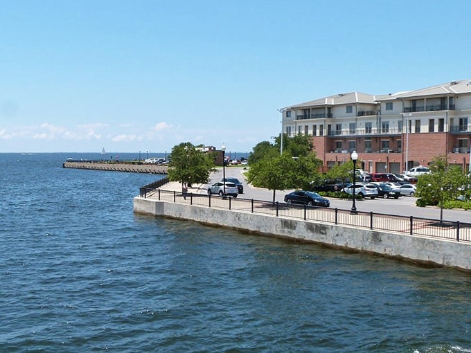 Pensacola's waterfront parking lot offers the best "I'm just checking my phone" views in Florida.