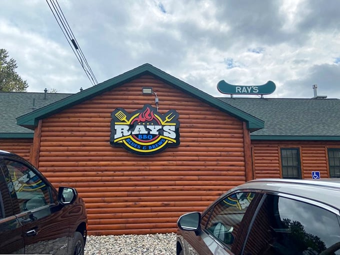 "When your logo features both flames and utensils, you're making a promise about serious barbecue – and Ray's delivers."