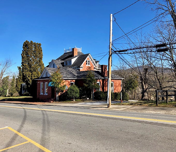 Looking down Waynesville's main drag, you can almost hear the mountains whispering, "Take your time, the scenery isn't going anywhere."