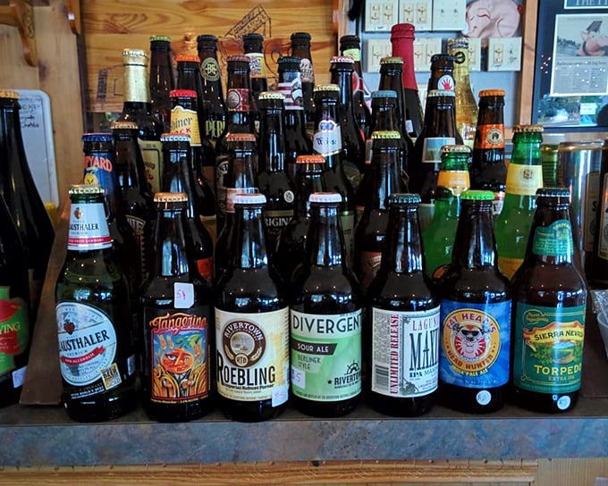 A beer selection that proves good barbecue deserves good company. These bottles aren't just drinks—they're conversation starters.