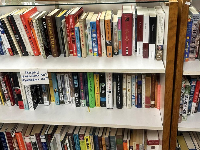 Books priced less than a cup of coffee – literary treasures organized just enough to help you find what you're looking for while still allowing for serendipitous discoveries.