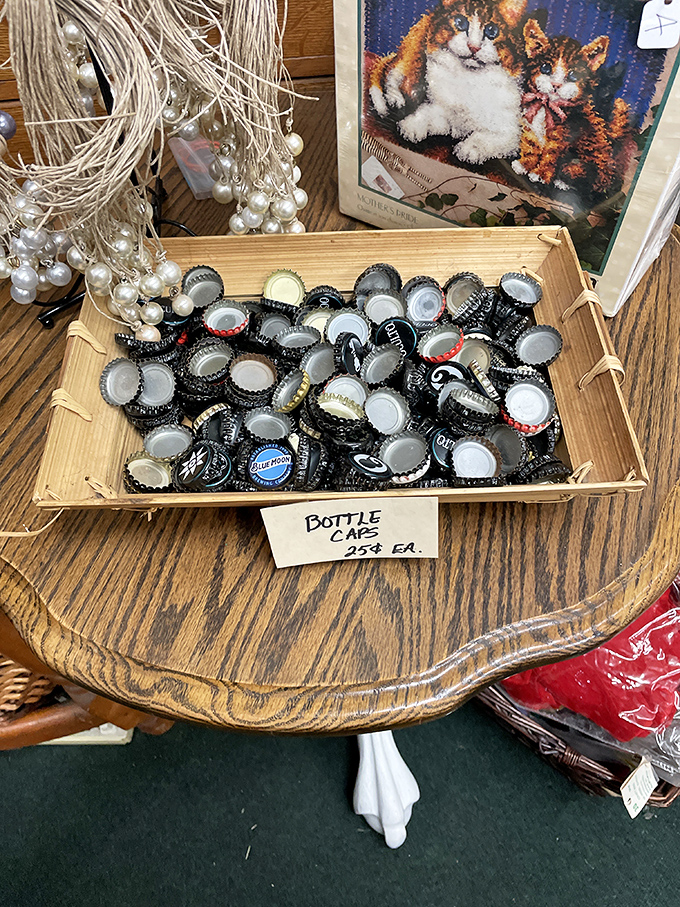 Bottle cap bonanza! One crafter's trash becomes another's treasure—perfect for that Pinterest project you've been meaning to start since 2015.