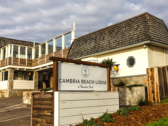 Cambria Beach Lodge combines coastal comfort with modern design—like if your stylish friend from college decided to open a beach hotel.