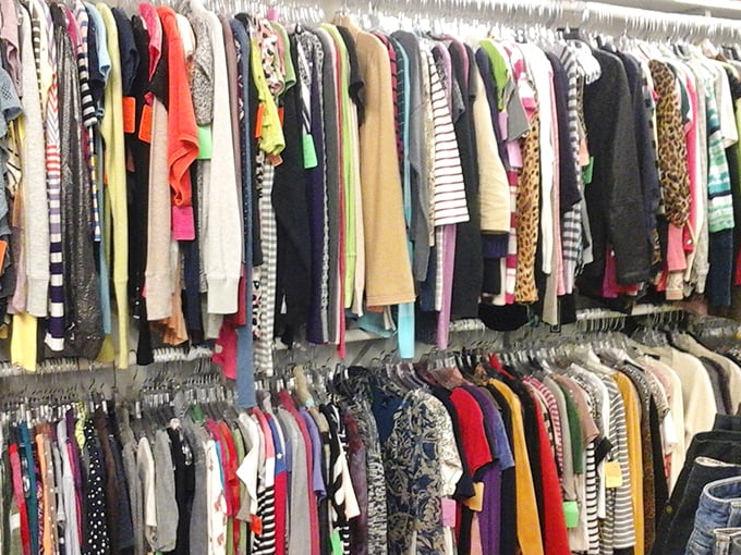 Clothing racks bursting with potential second acts – where that perfect cardigan your grandmother wore might find its way to your closet.