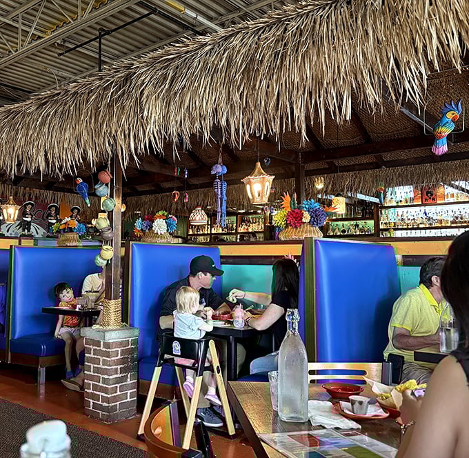 Family-friendly without sacrificing atmosphere, Las Palapas welcomes diners of all ages. The colorful décor keeps kids entertained while parents savor that second margarita.