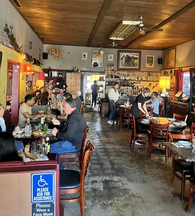 The packed dining room tells the real story – Pomegranate isn't just a restaurant, it's a community gathering place where culinary discoveries are shared.
