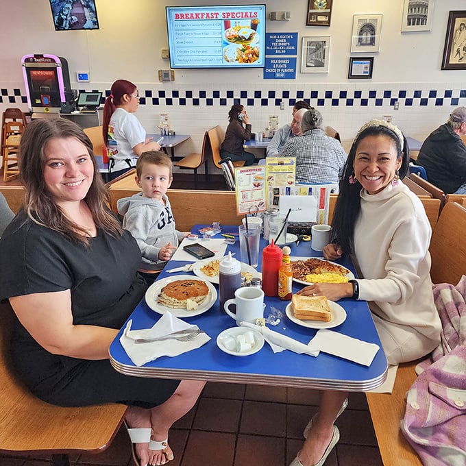 Where strangers become neighbors and neighbors become friends. The true magic of a great diner happens across these blue tabletops.