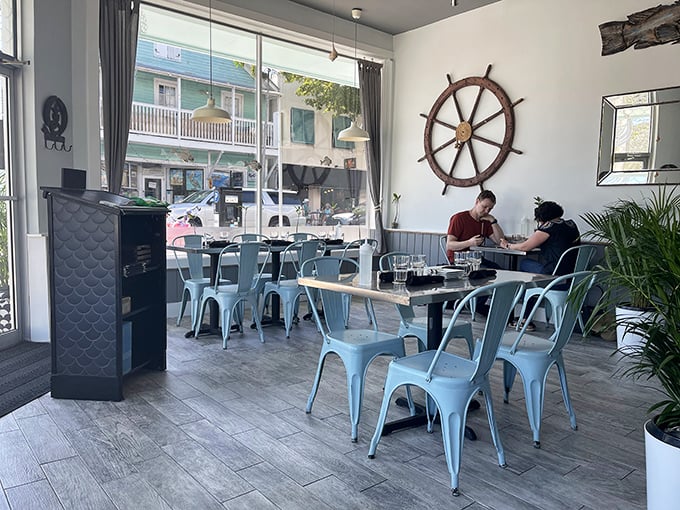 Where locals and tourists find common ground – over plates of impeccably fresh seafood and views of Old Town through sun-drenched windows.