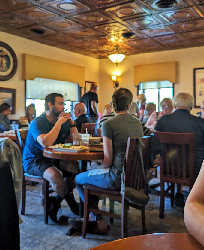 A packed dining room speaks volumes—these folks didn't drive to Dover for mediocre pasta. They came for the good stuff.