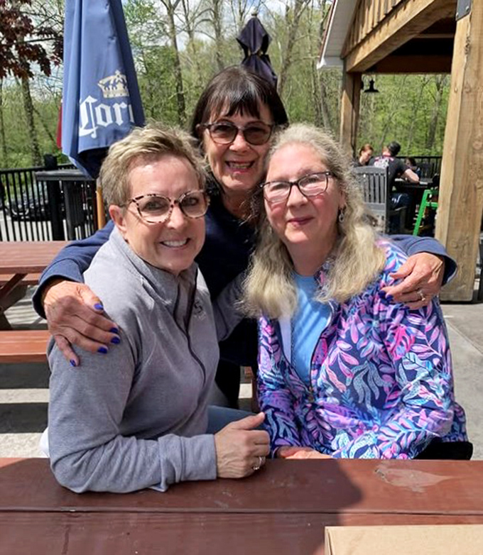 The outdoor patio—where food, friends, and fresh air create the kind of memories that no social media post can truly capture.