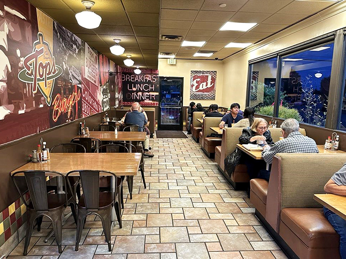 The interior offers no pretense, just honest comfort – where generations of Pasadenans have satisfied cravings and created memories.