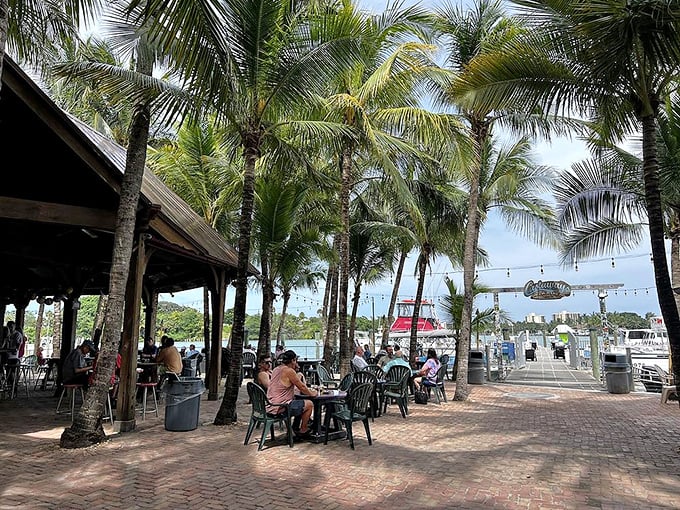 Where palm trees stand guard over conversations, laughter flows freely, and nobody's checking their watch or their email.