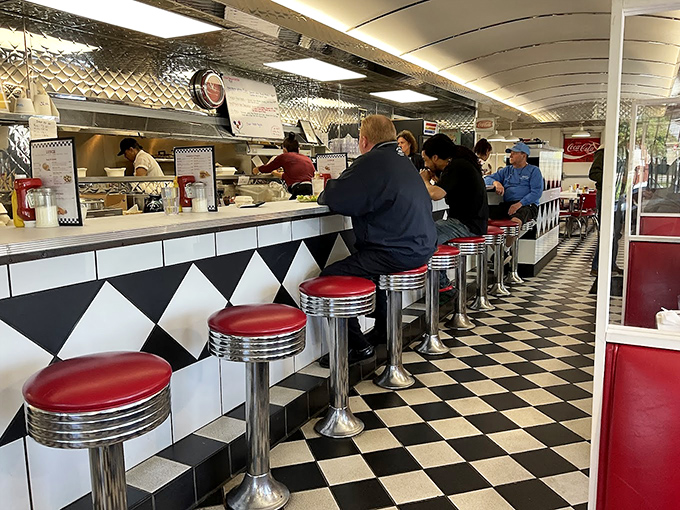 The counter seats offer front-row tickets to the greatest show in Cleveland – skilled short-order cooks orchestrating breakfast symphonies while regulars exchange neighborhood news.