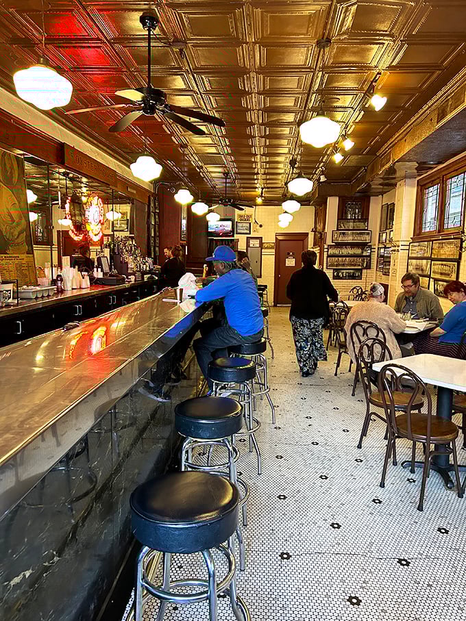 The dining area feels like stepping into a time capsule where the food matters more than the decor, and that's exactly how it should be.