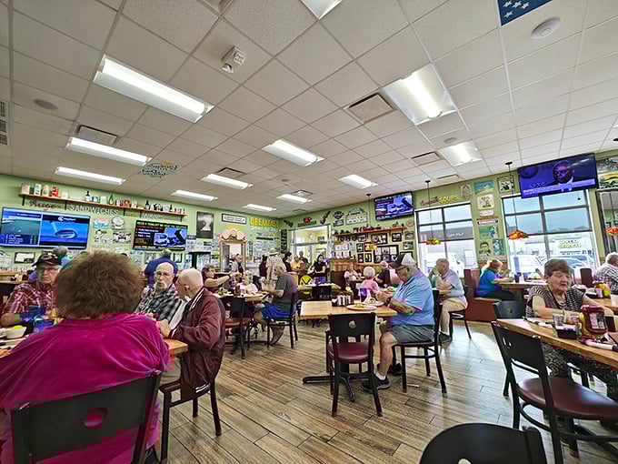 The dining area hums with the beautiful chaos of a place that prioritizes feeding people well over Instagram aesthetics.