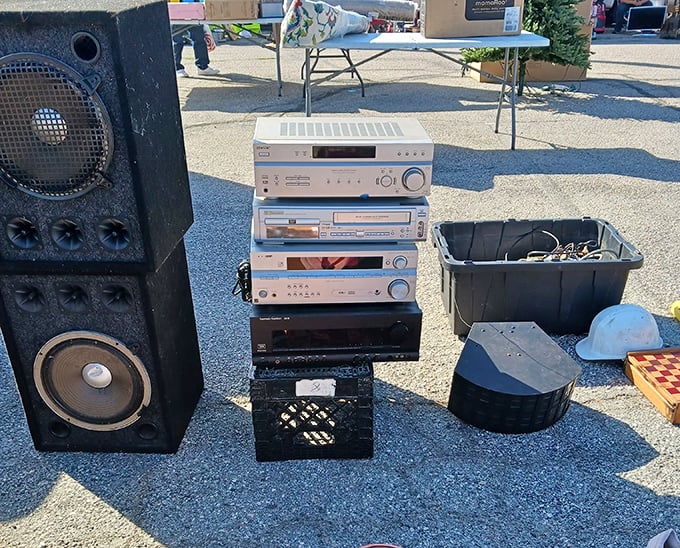 Audio equipment that's seen more concerts than most roadies. These vintage speakers and receivers carry the ghosts of mixtapes past.