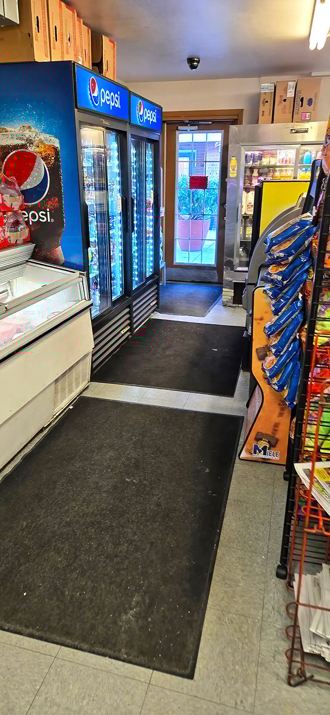 The drink coolers and snack racks remind you this is part corner store, part sandwich temple—a uniquely Philly combination that just works.