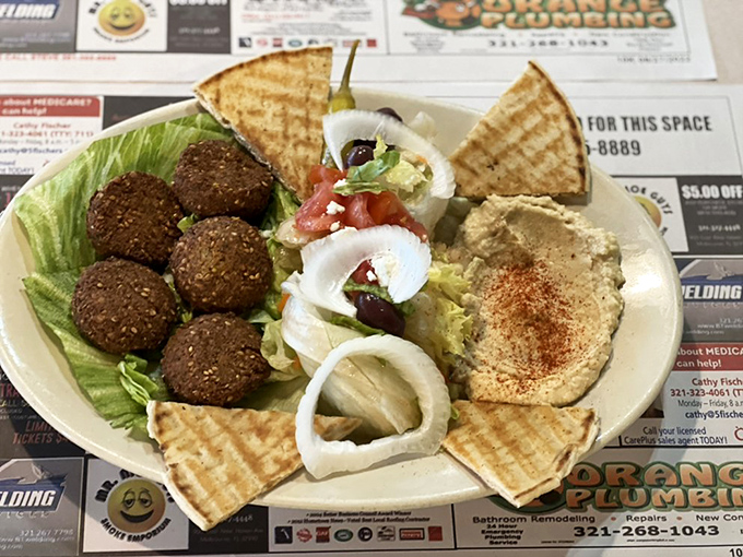 These falafel balls aren't just good—they're "why-isn't-there-a-Mediterranean-restaurant-on-every-corner" good, especially with that creamy hummus.