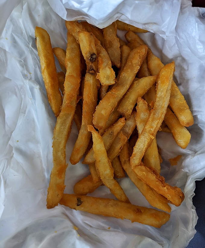 French fries at Keller's aren't just a side—they're supporting actors deserving their own spotlight. Crispy, golden, and perfectly salted companions to any order.