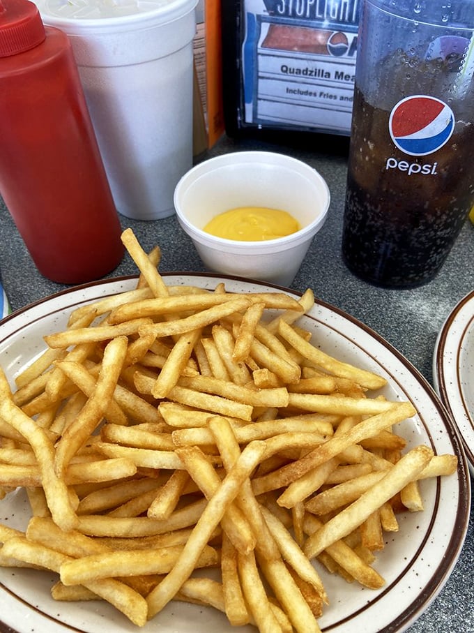 Fries that achieve the perfect balance between crispy exterior and fluffy interior—the Goldilocks zone of fried potatoes.
