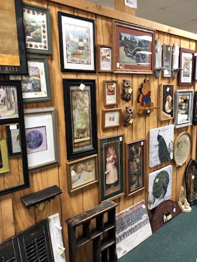 The gallery wall that would make any interior designer swoon—a mismatched perfection of frames, subjects, and eras all harmonizing together.