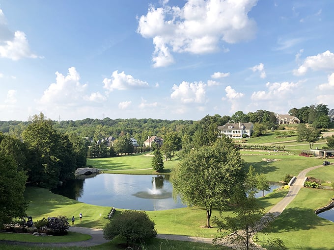 Greenbriar Hills offers a glimpse of Kirkwood's more manicured side, where nature and landscaping achieve that rare perfect handshake.