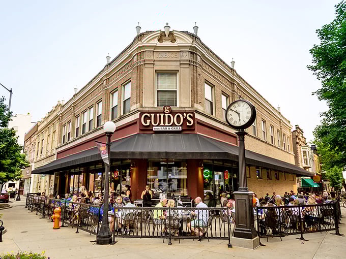 Guido's outdoor patio – where the people-watching rivals the menu and conversations flow as freely as the drinks.