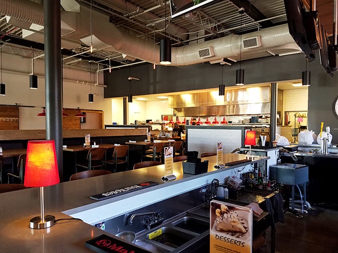The open kitchen concept isn't just trendy—it's a dinner and a show, where culinary magic happens before your eyes.