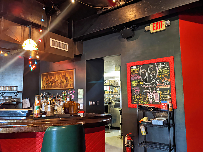 Another angle reveals more charm – this place has more personality than a room full of comedians.