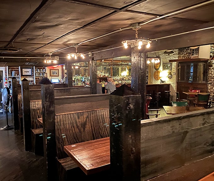 The dining room feels like it's been hosting good times since before television was invented, and somehow that makes the food taste even better.