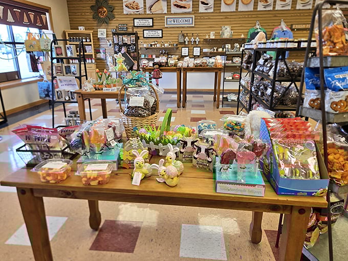 The retail area offers more than just pies—it's a wonderland of homestyle goodies where resistance is futile and calories don't count.