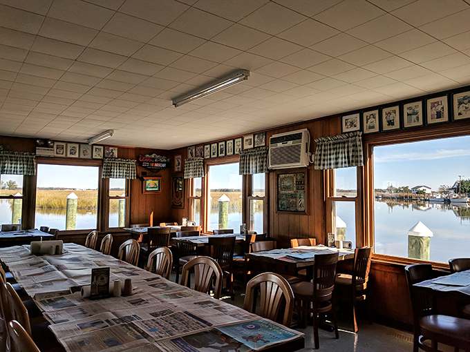 Those waterfront views aren't just scenery – they're a reminder that your dinner was swimming there just hours ago.