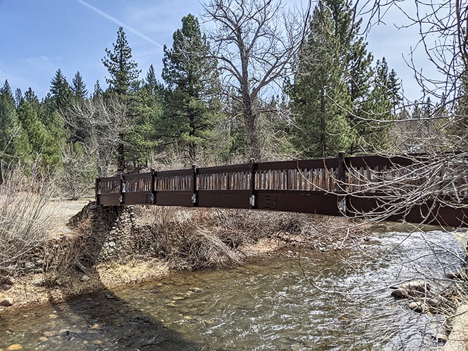 Millberry Creek Bridge offers passage over crystal-clear waters that practically beg you to dip your toes in on summer days.