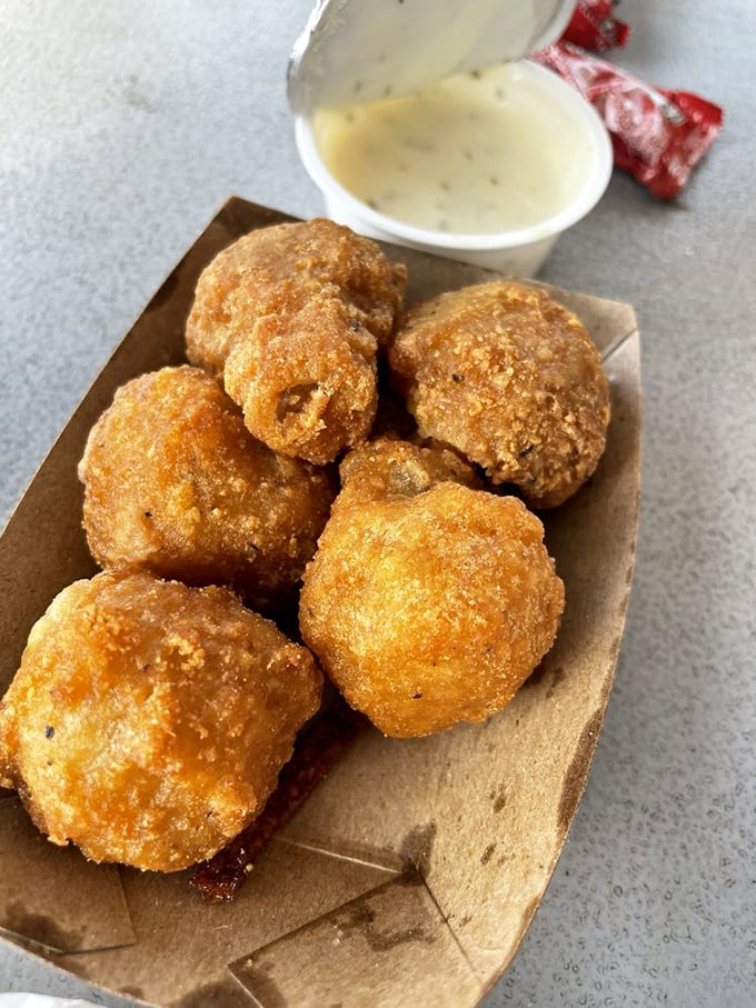 These mushrooms didn't just get fried—they got transformed into little umami bombs that disappear faster than your willpower.