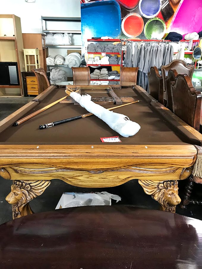 That pool table you've wanted since 1978? It's here, waiting to transform your garage into entertainment central.