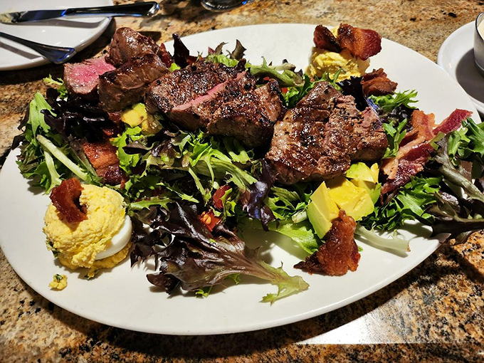 This steak salad proves that healthy eating doesn't have to mean sacrificing flavor or satisfaction.