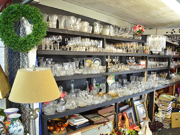 Vintage glassware that would make your grandmother jealous and your Instagram followers double-tap with envy.