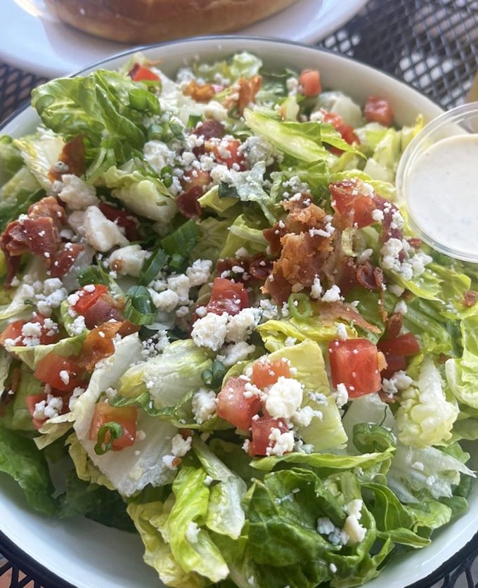 A salad that doesn't apologize for being a salad. Fresh, vibrant, and topped with enough goodies to make you forget you're eating vegetables.