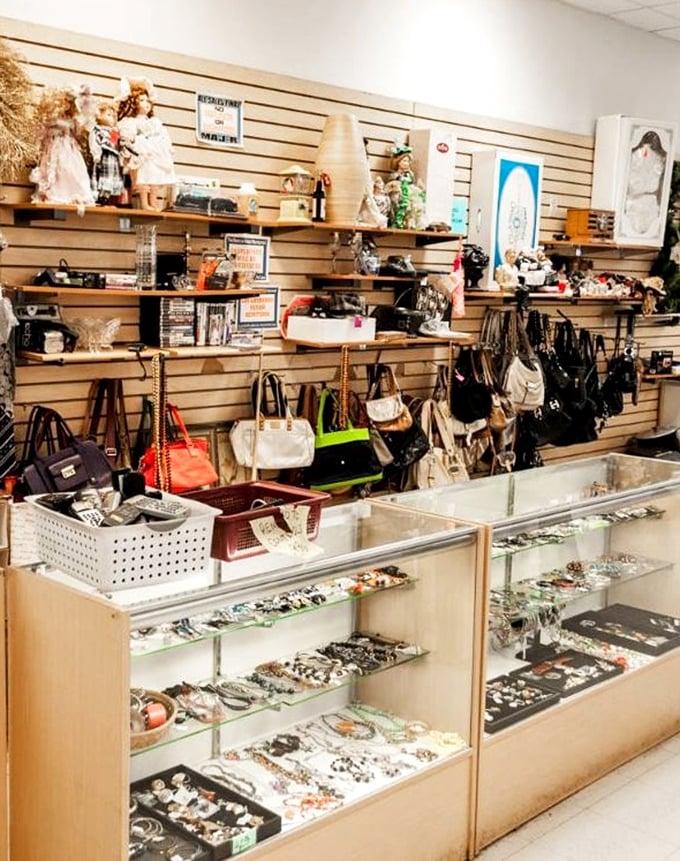 Accessories and jewelry await their next adventure. Those handbags have seen places—now they're ready to see yours.