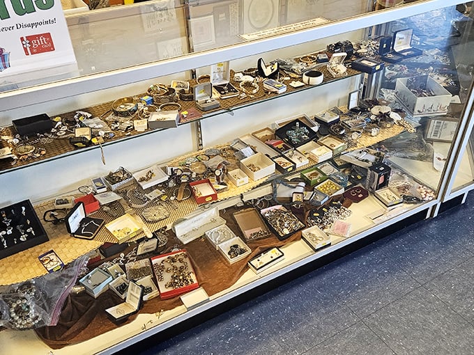 A treasure trove of jewelry waiting for second chances. One person's "I never wear this anymore" becomes another's "Where did you find that amazing piece?"